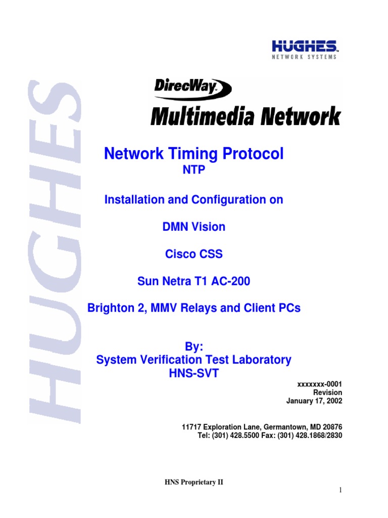 DirecWay NTP NetworkTimingProtocol | PDF | Digital Technology ...