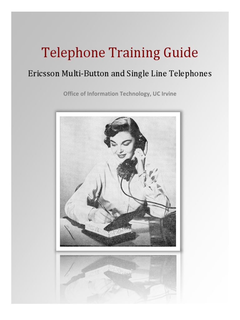 Telephone Training Guide: Ericsson Multi - Button and Single Line ...