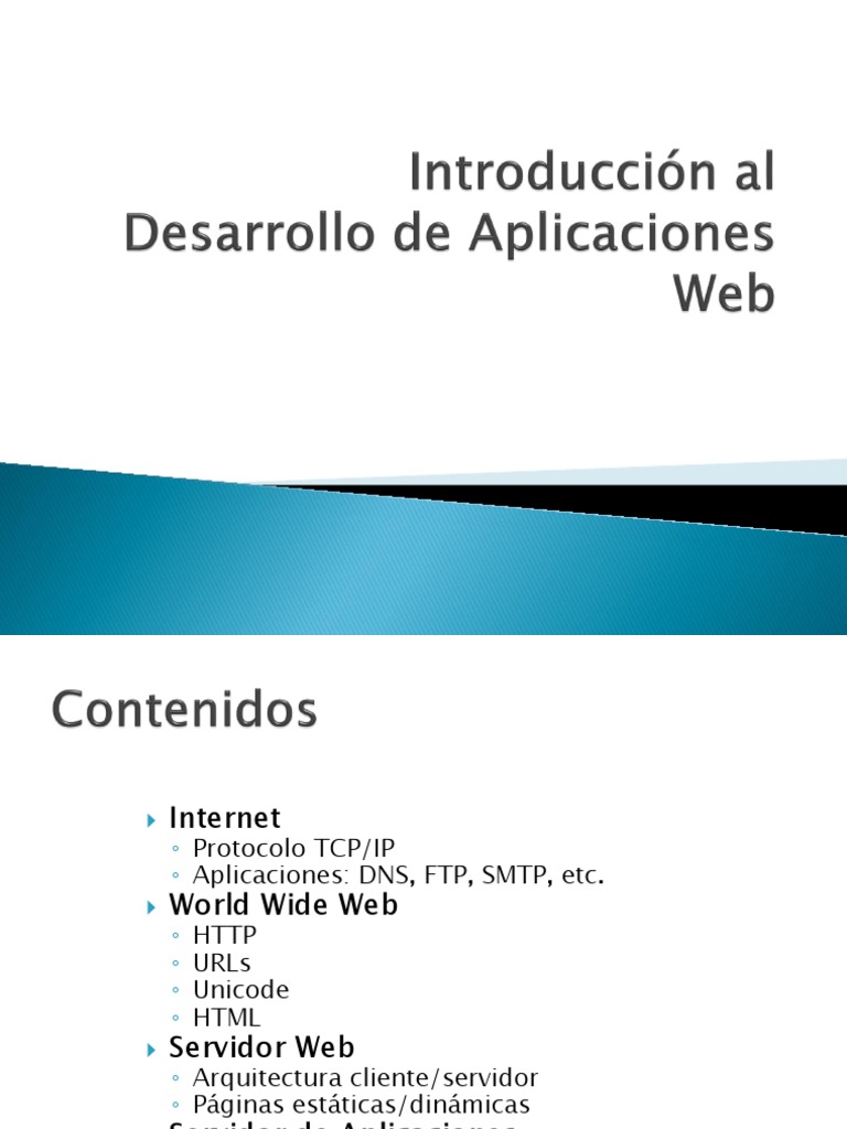 Introducción Al Web | PDF | Servidor web | Internet y web