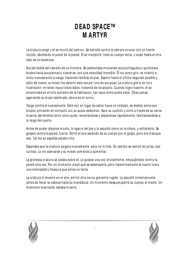 Dead Space - Martyr PDF | PDF | Brujería | Naturaleza