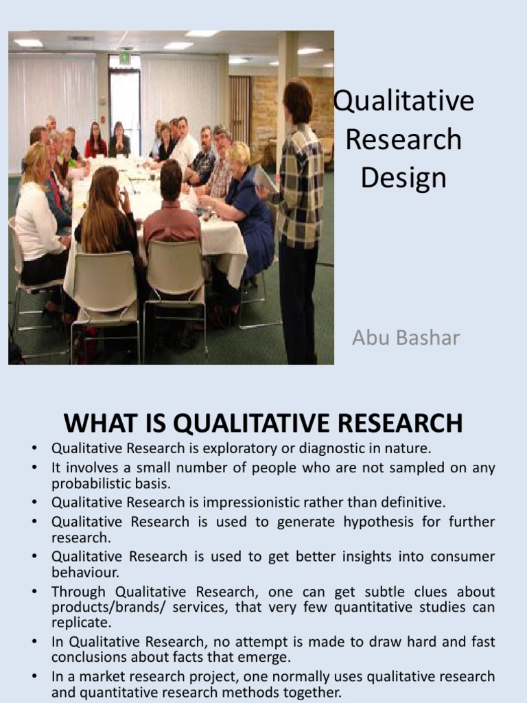 Qualitative Research Design | PDF | Research Design | Qualitative Research