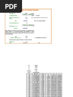 Trapezoidal Open Channel Design Calculations | PDF | Equations ...
