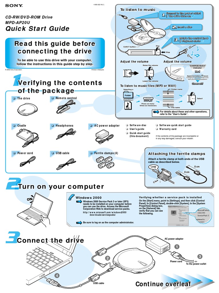 Read This Guide Before Read This Guide Before Connecting The Drive ...