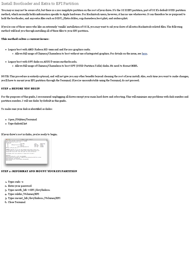 Install Bootloader and Extra To EFI Partition | PDF | Booting | Computing Platforms