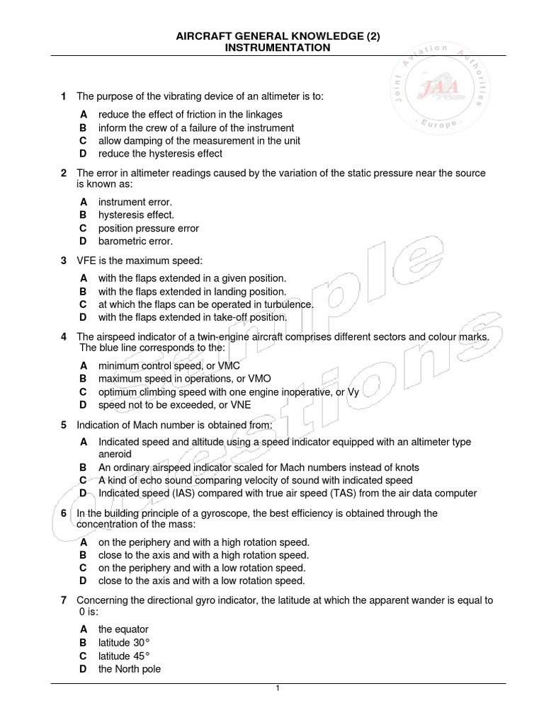 022 - Aircraft General Knowledge | PDF | Technology & Engineering