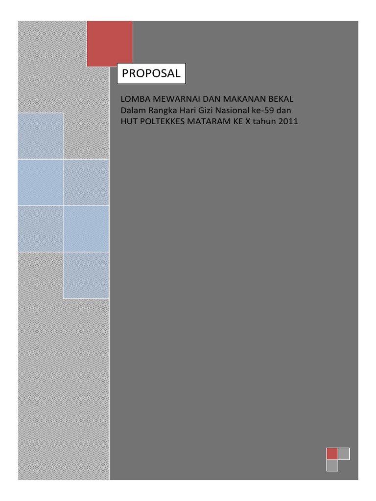 Proposal Lomba Mewarnai | PDF