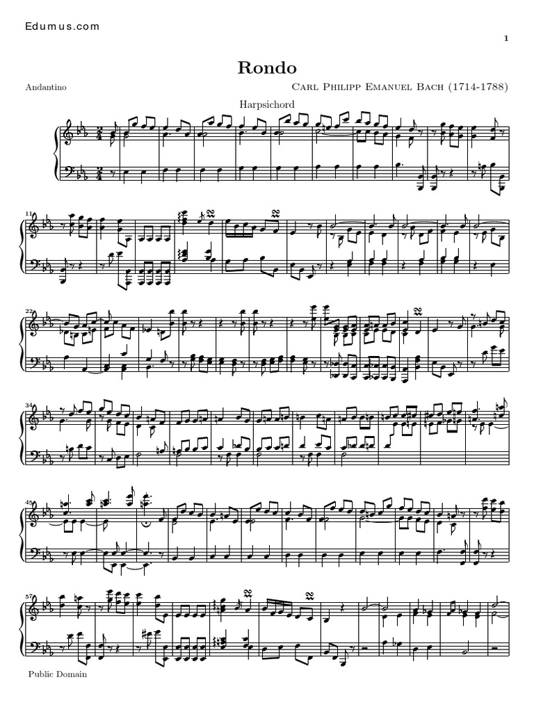 Bach - Rondo | Classical Music | Johann Sebastian Bach