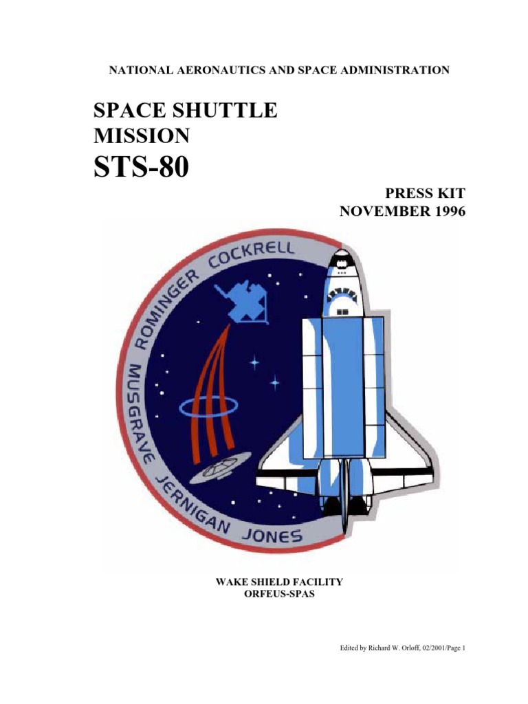 NASA Space Shuttle STS-80 Press Kit | PDF