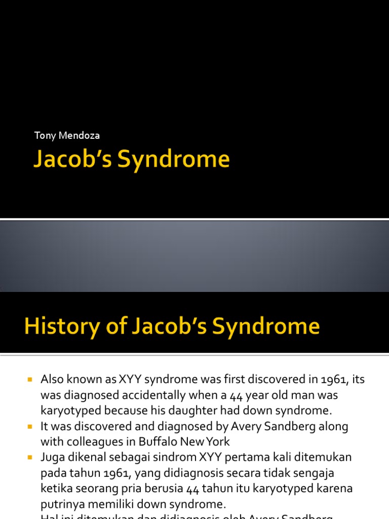Jacob's Syndrome
