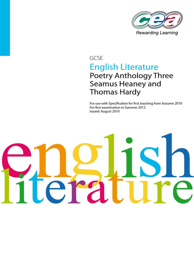 Poetry Anthology Three Seamus Heaney and Thomas Hardy | PDF | Nature