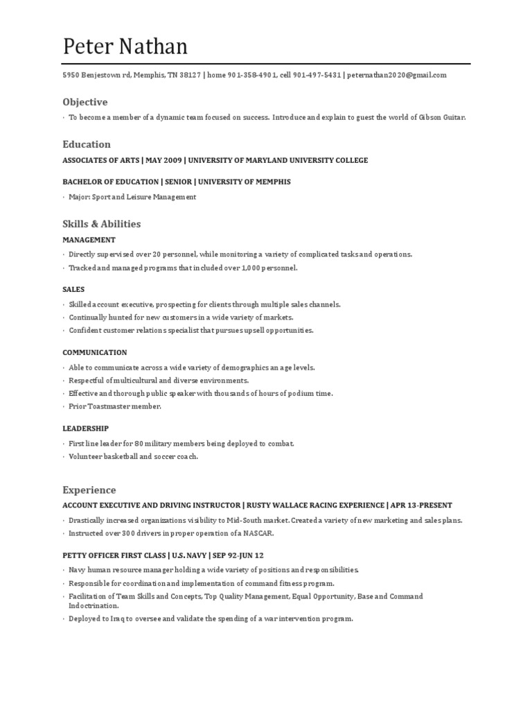 Peter Nathan's Professional Profile | PDF