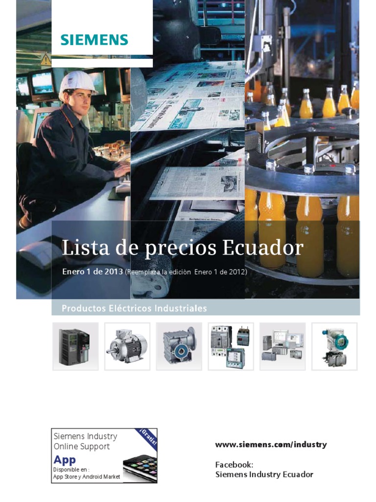 Catalogo Siemens | PDF | Energia electrica | Inductor