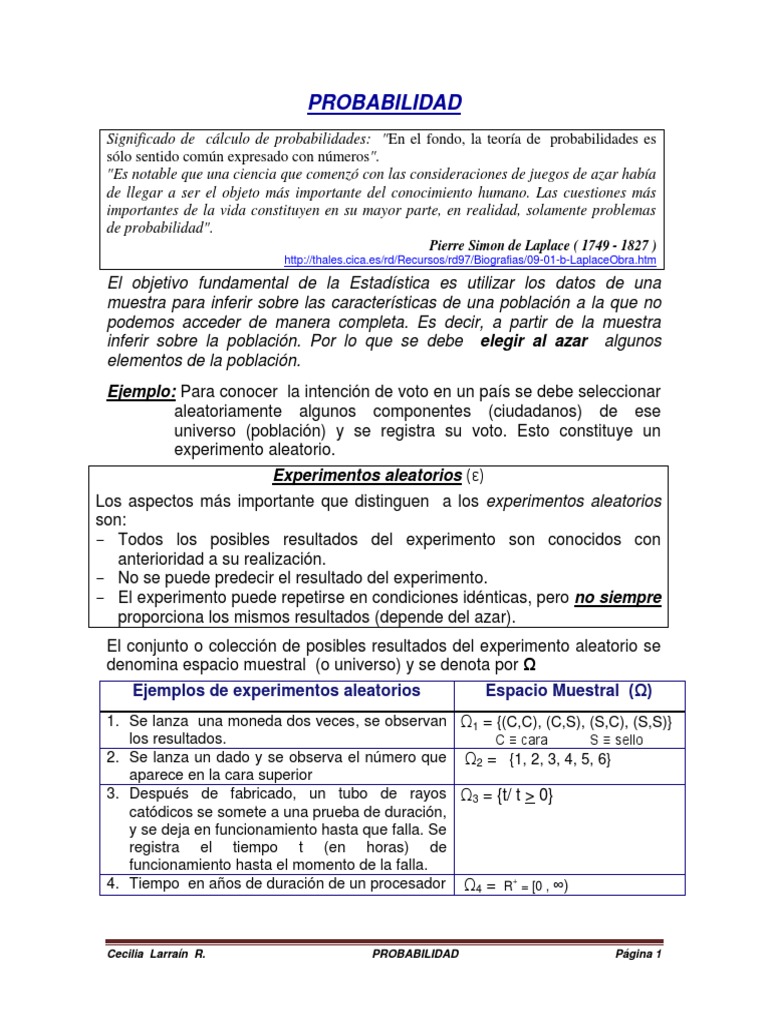 1-Probailidad para Ingenieria (CLR) | PDF | Probabilidad ...