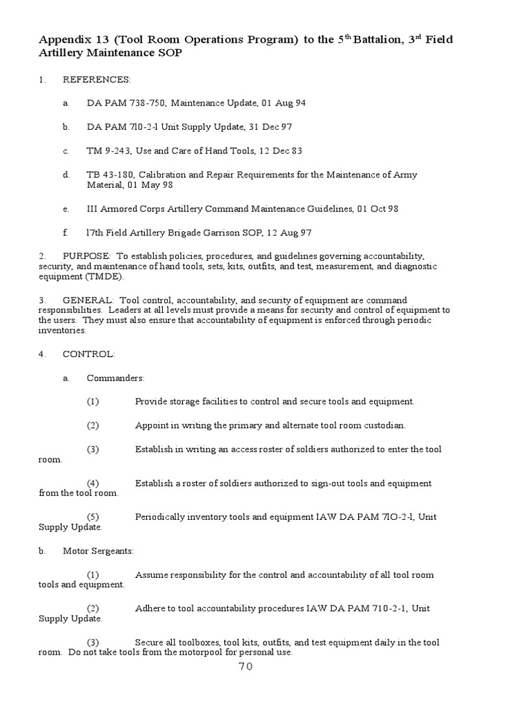 13 (Tool Room Operations Program) | PDF | Battles | Artillery