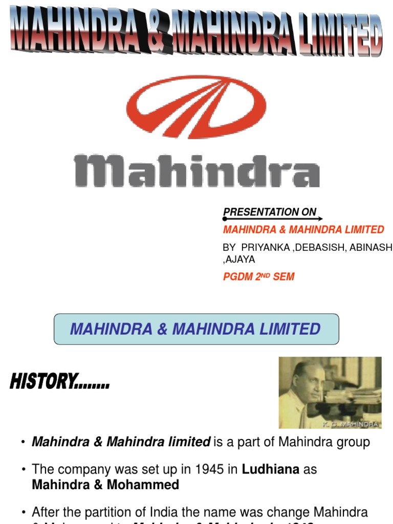 Mahindra & Mahindra Company Overview | PDF