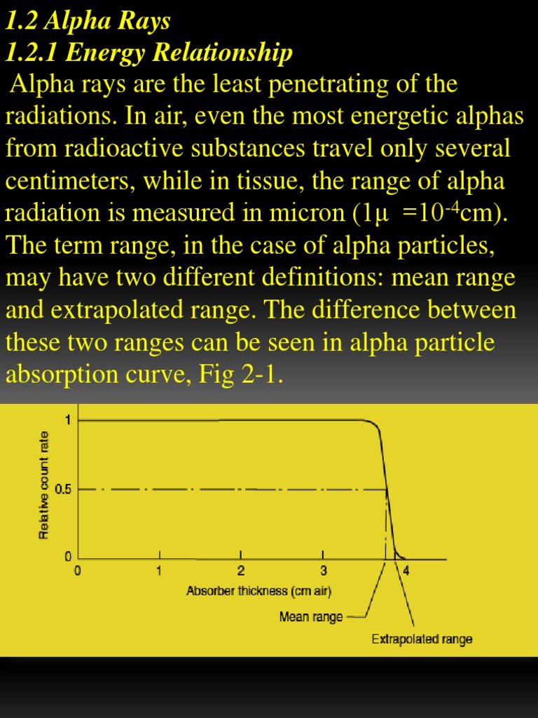 Alpha Radiation Range in Air | PDF | Ionization | Electron