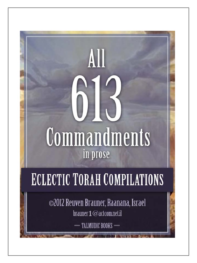 613 Laws of The Old Testament | PDF | Social Science | Law