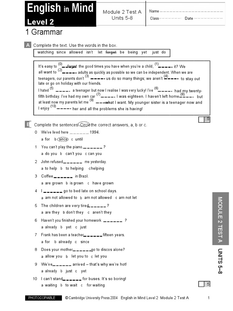 Eim l2 Test Endmod2a | Sports | Personal Growth
