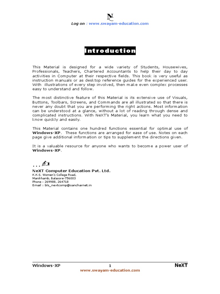 Windows-XP, Log On | Download Free PDF | Button (Computing) | Operating ...