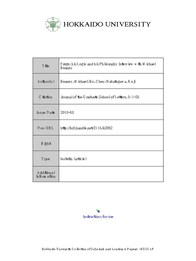 Michael Beaney | PDF | Gottlob Frege | Logic