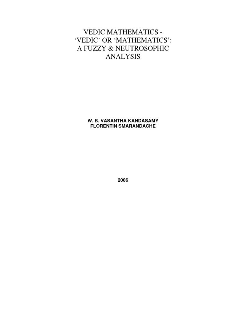 Vedic Mathematics | PDF | Division (Mathematics) | Multiplication