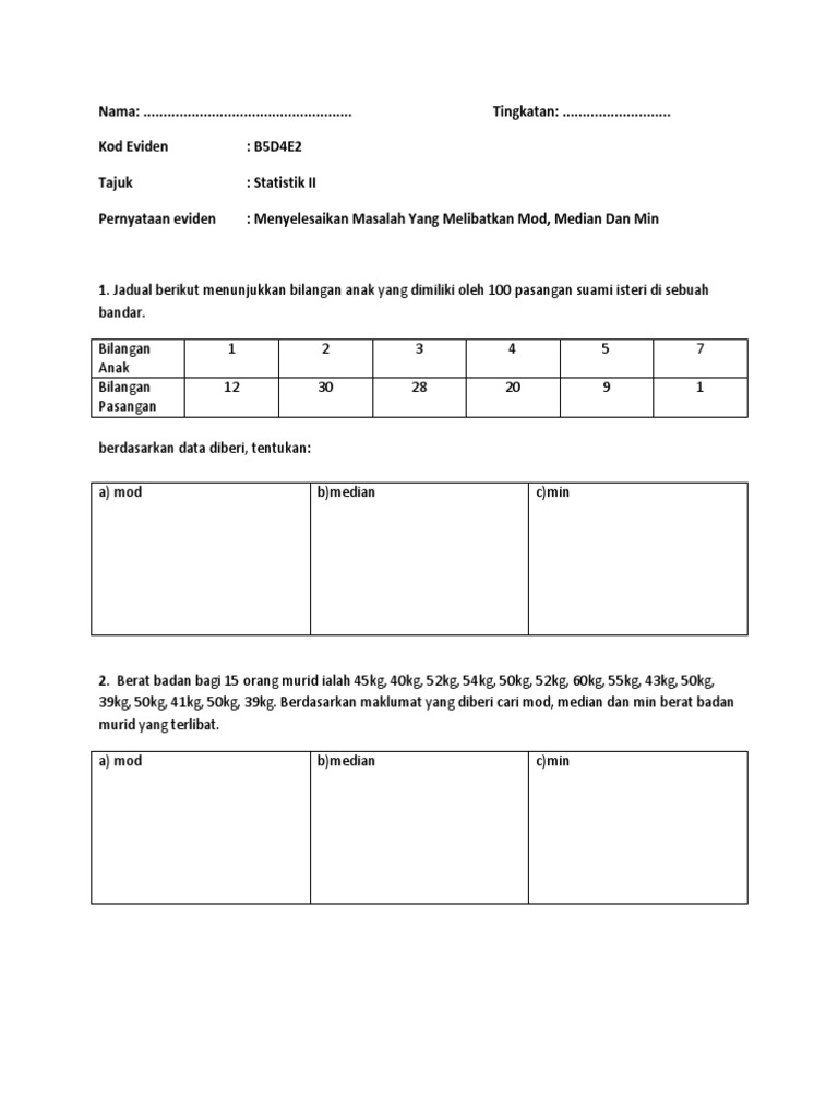 Pbs Matematik Tingkatan 3 | PDF