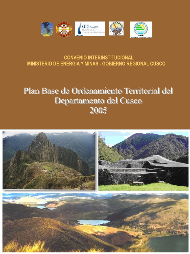 Plan Base OT Cusco | PDF | Desarrollo sostenible | Ciencias económicas
