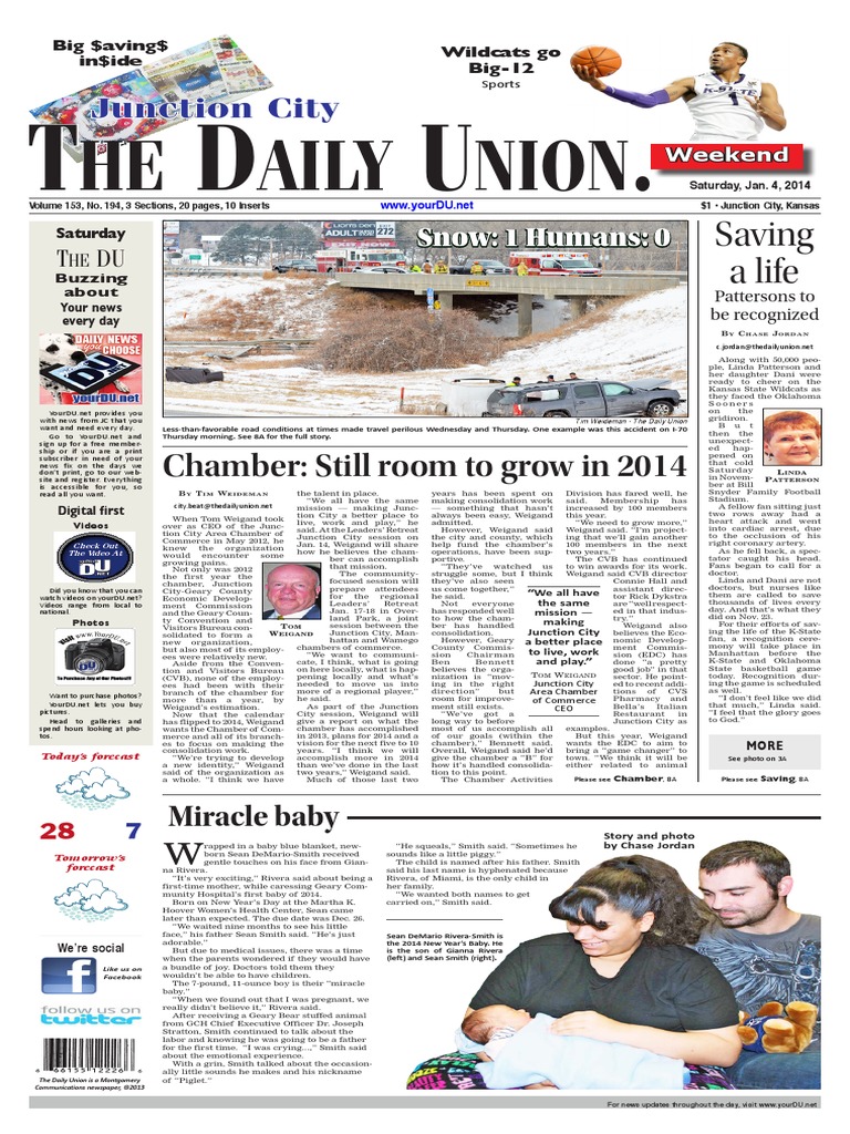 The Daily Union. January 04, 2014 | PDF | Benjamin Netanyahu | National ...