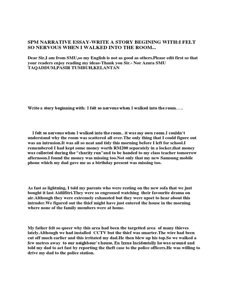 SPM Narrative Essay 2 | PDF | Nature