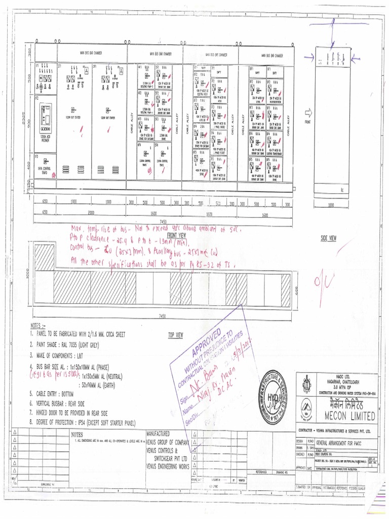 30 - DE - GA, BOM, SLD & Wiring Diagram For PMCC (21 Sheets) | PDF