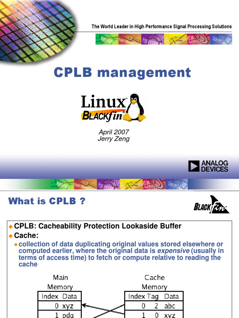 CPLB Management | Download Free PDF | Cpu Cache | Cache (Computing)