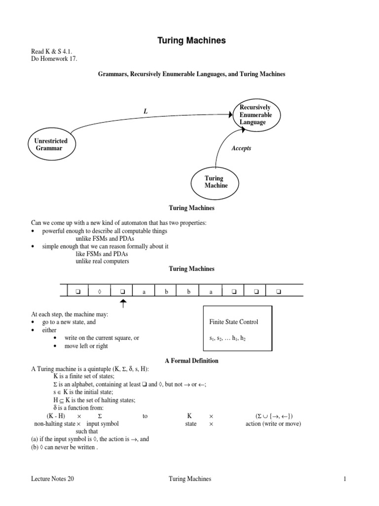 Turing Machine | PDF | Theoretical Computer Science | Formalism (Deductive)