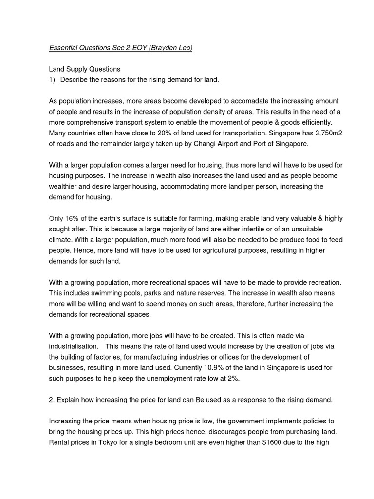 Essential Questions Sec 2-EOY (Brayden Leo) | PDF | Greenhouse Effect | Pesticide