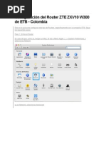 Instalación y Configuración ZTE F6600P | PDF