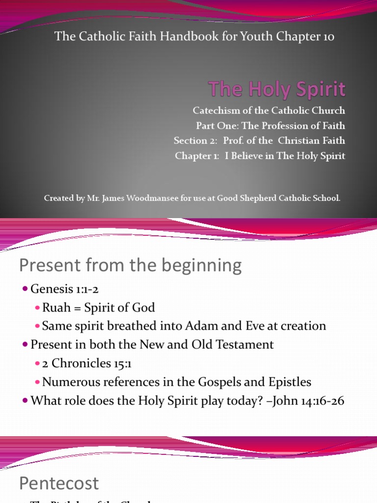 CHP 10 The Holy Spirit - Notes | PDF