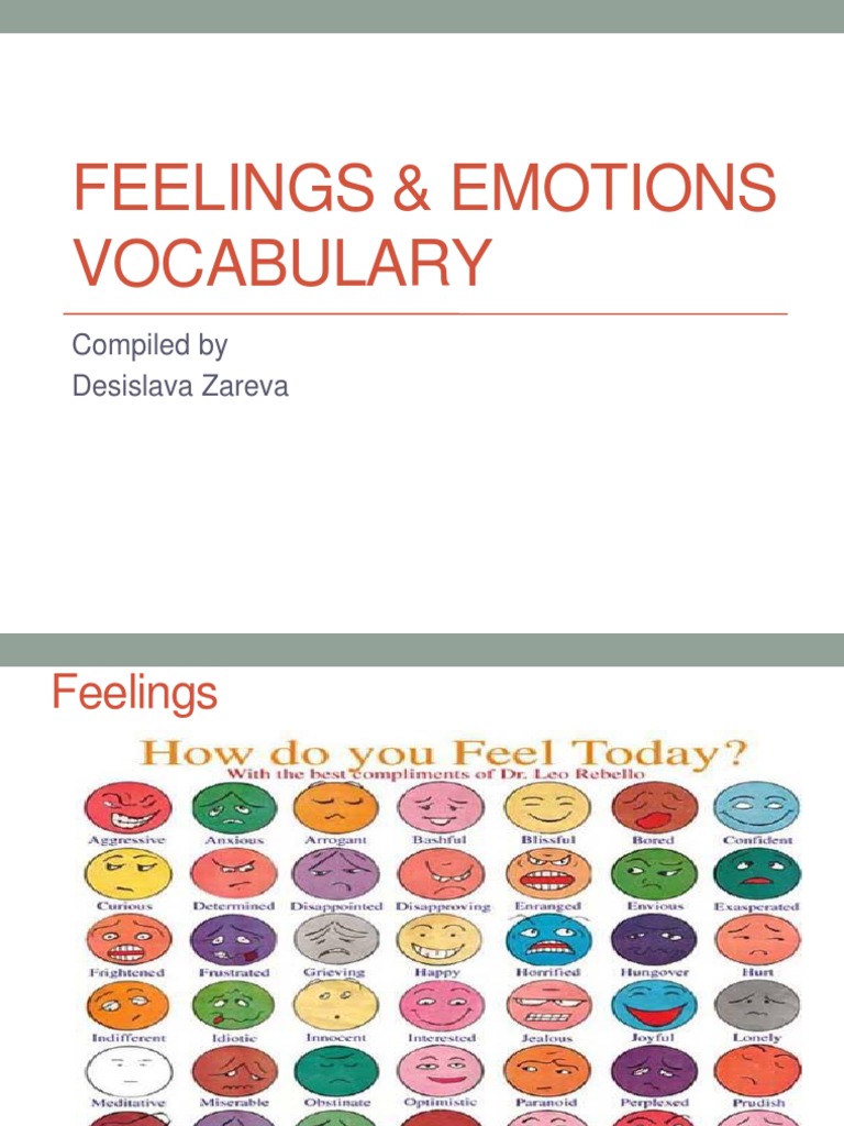 Emotional Vocabulary Guide | PDF