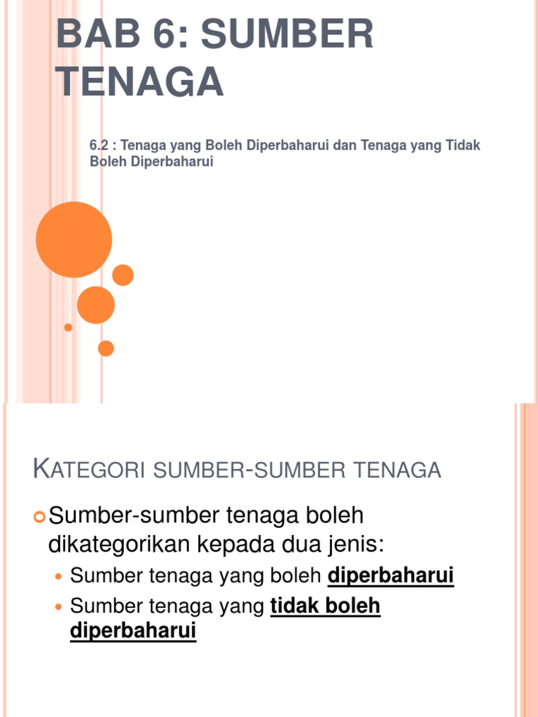 6.2: Sumber Tenaga Yang Boleh Diperbaharui Dan Tidak Boleh Diperbaharui ...
