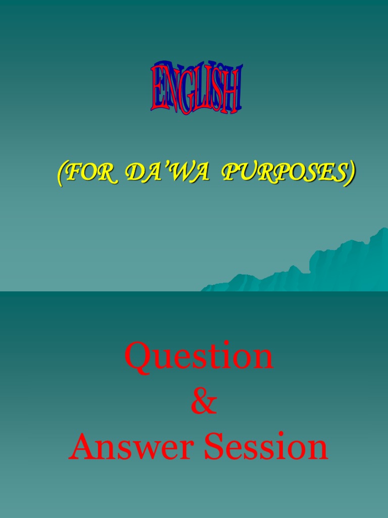 Islam Questions & Answers | PDF | Tawhid | Prophets And Messengers In Islam