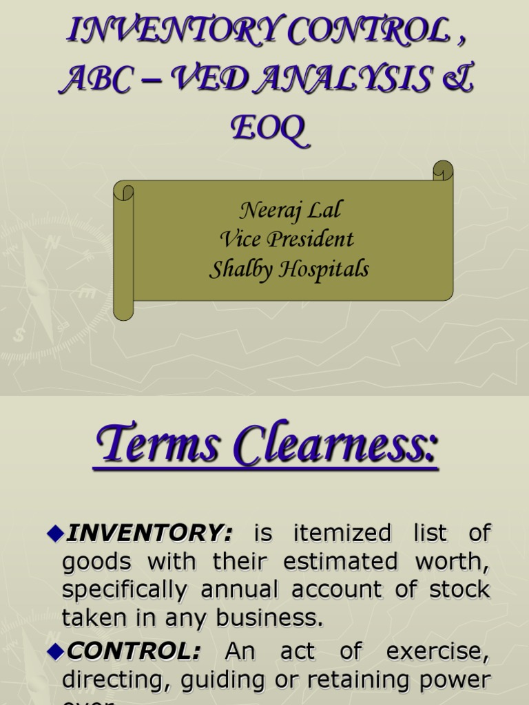 Inventory Control in Hospitals | PDF | Inventory | Economies