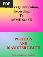 Welder Qualification As Per ASME SECTION IX | PDF | Welding | Construction
