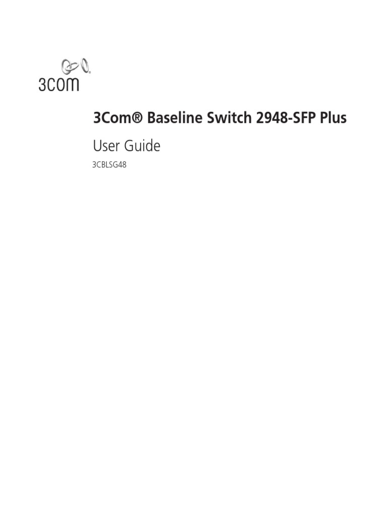 3com Baseline Switch 2948 User Guide | PDF | Ip Address | Command Line Interface