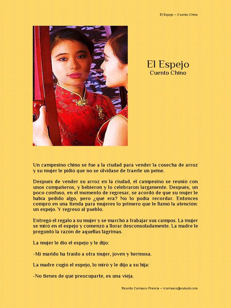 El Espejo - Cuento Chino | PDF