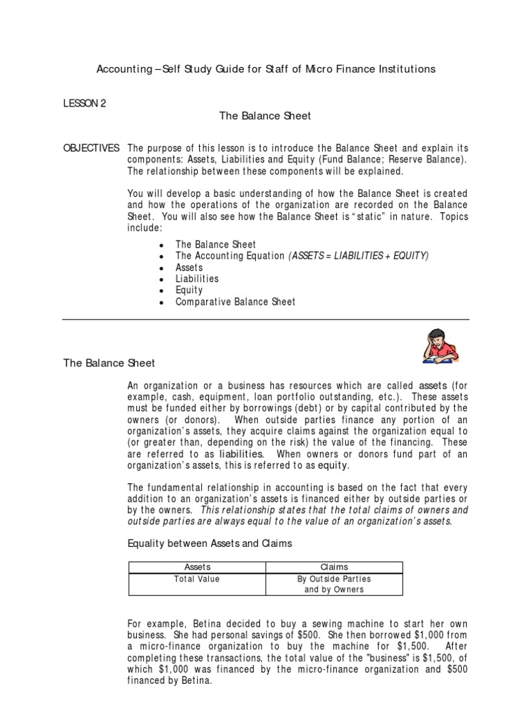 Accounting - Self Study Guide For Staff of Micro Finance Institutions ...
