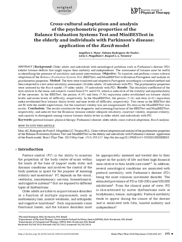 Best Test - Mini Best Test | Descargar gratis PDF | Balance (Ability ...