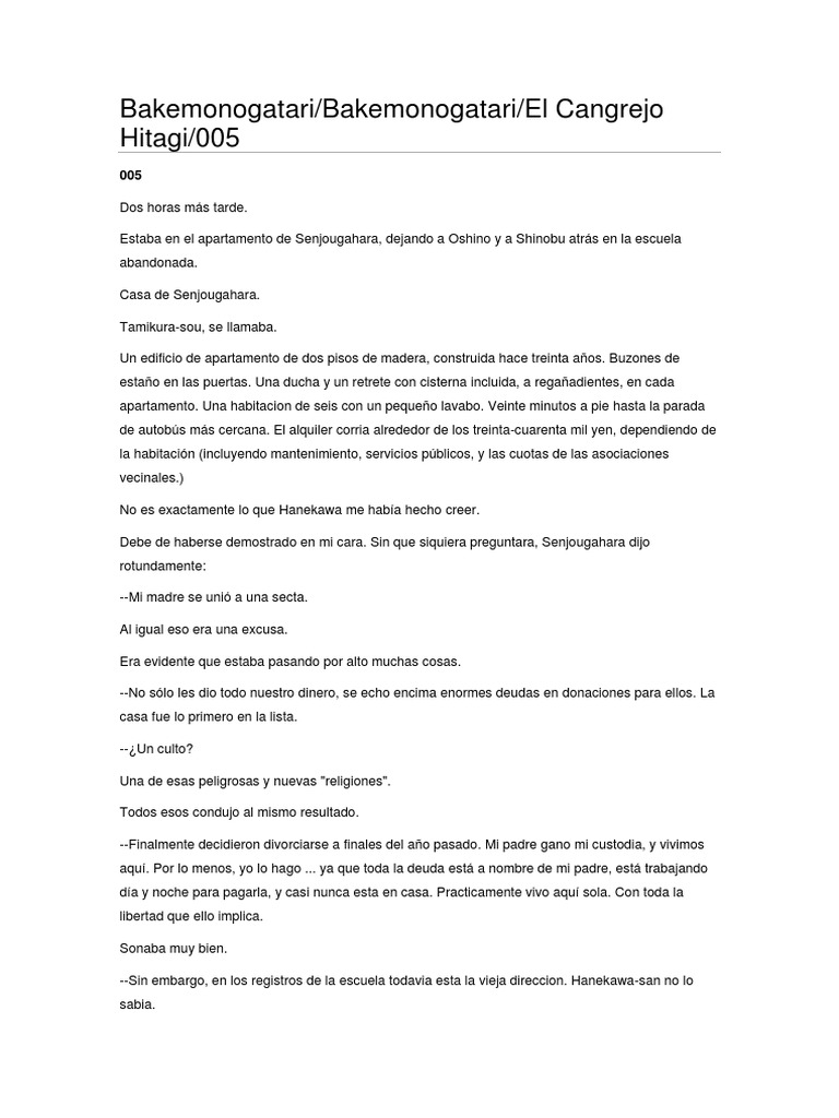 Bakemonogatari 5 | PDF | Vampiros | Verdad