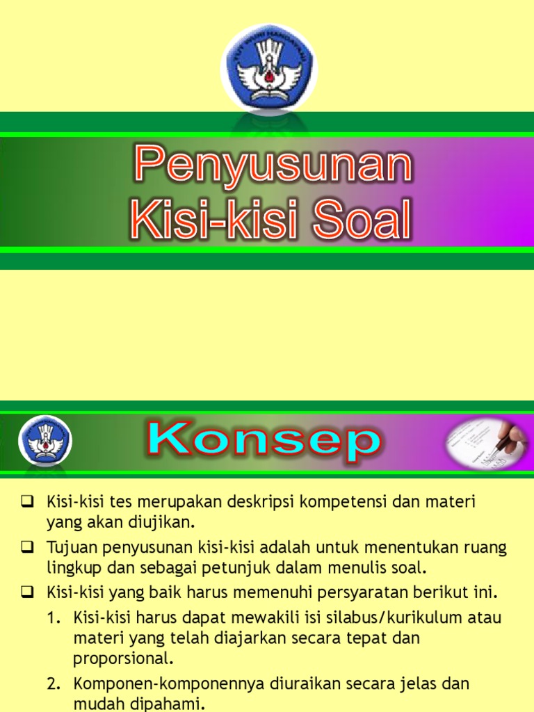 Penyusunan Kisi-Kisi Soal | PDF