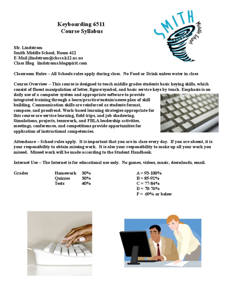 Keyboarding Syllabus | PDF
