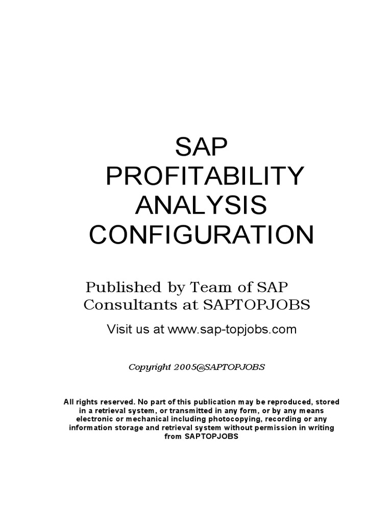 SAP COPA Configuration | PDF | Profit (Accounting) | Variable (Computer ...