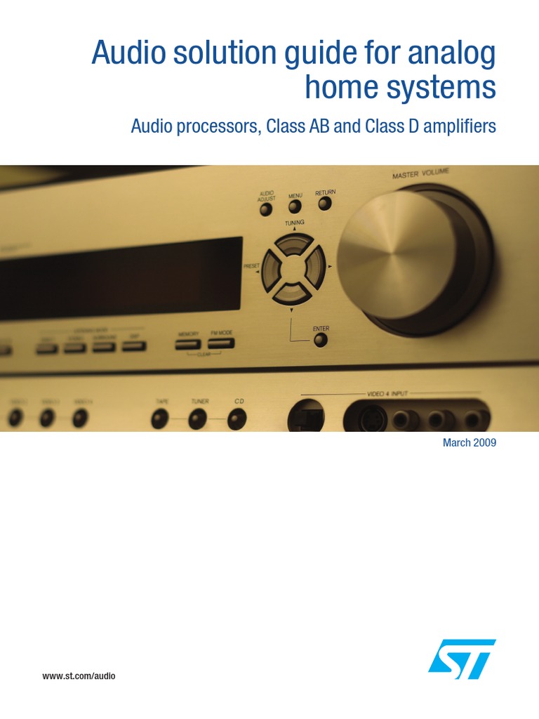 Audio Solution Guide For Analog TDA | PDF | Amplifier | Sound Technology