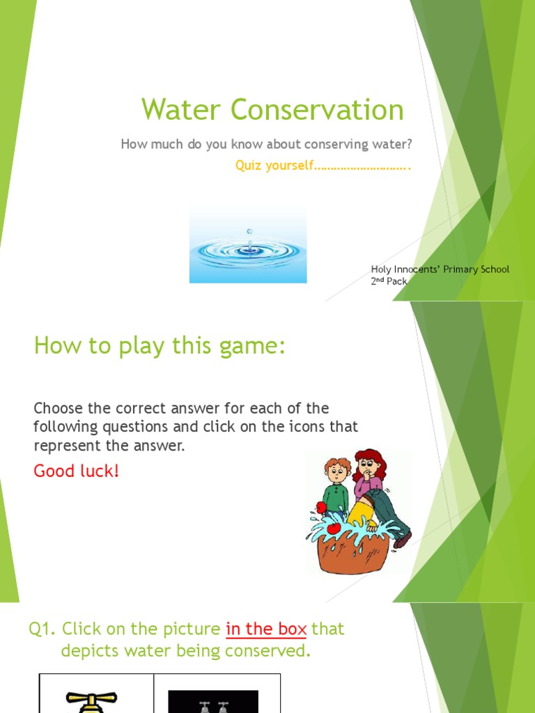Water Conservation: How Much Do You Know About Conserving Water? | PDF ...